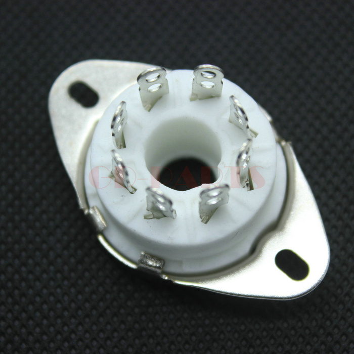 8PIN K8A Chassis Mount Ceramic Tube Socket For EL34,KT66,KT88,5881,6550 ...