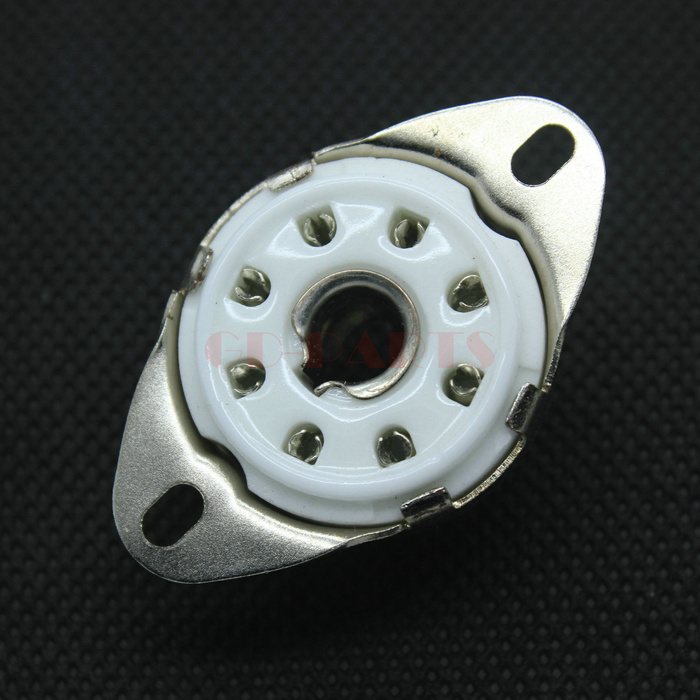 8PIN B8G PCB Mount Loctal tube Socket for 5B254: GZC8-8-Y